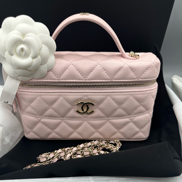 CHANEL | Bags | Chanel 26c Slim Vanity On Chain Light Pink | Poshmark